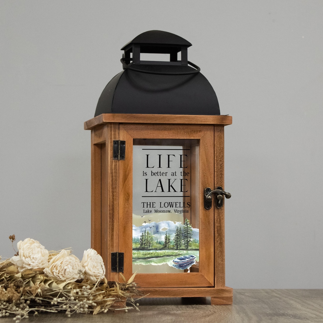 Lake House Decor | Personalized Lake House Gifts | Lake House Lantern ...