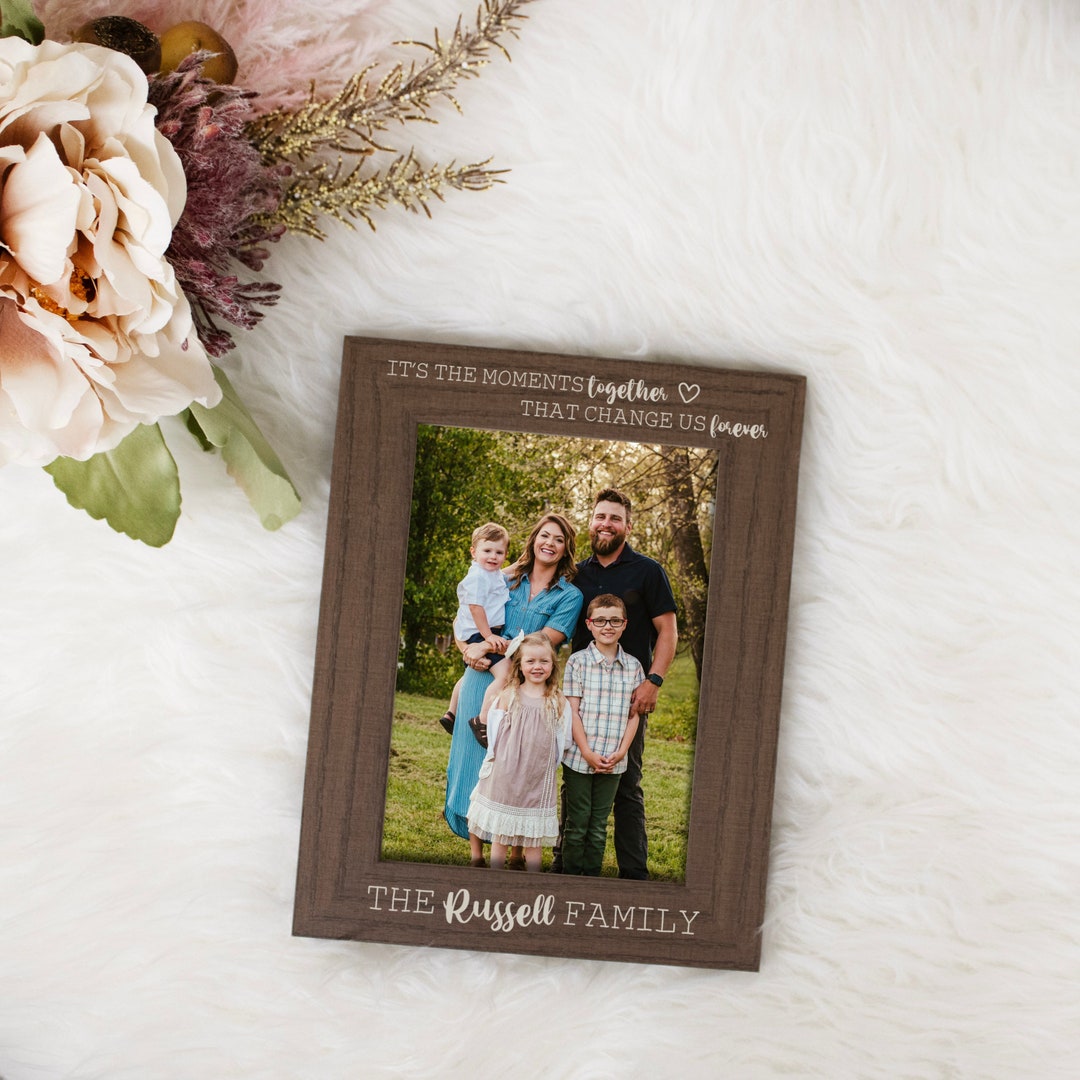 Personalized Family Picture Frame | Moments Together Picture Frame ...