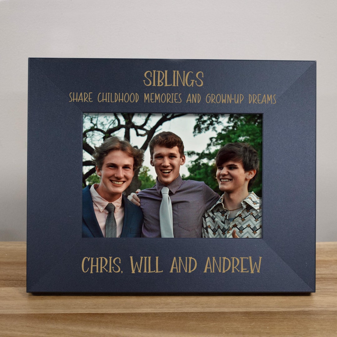 Personalized Siblings Picture Frame | Sibling Gift | Gift for Brother ...