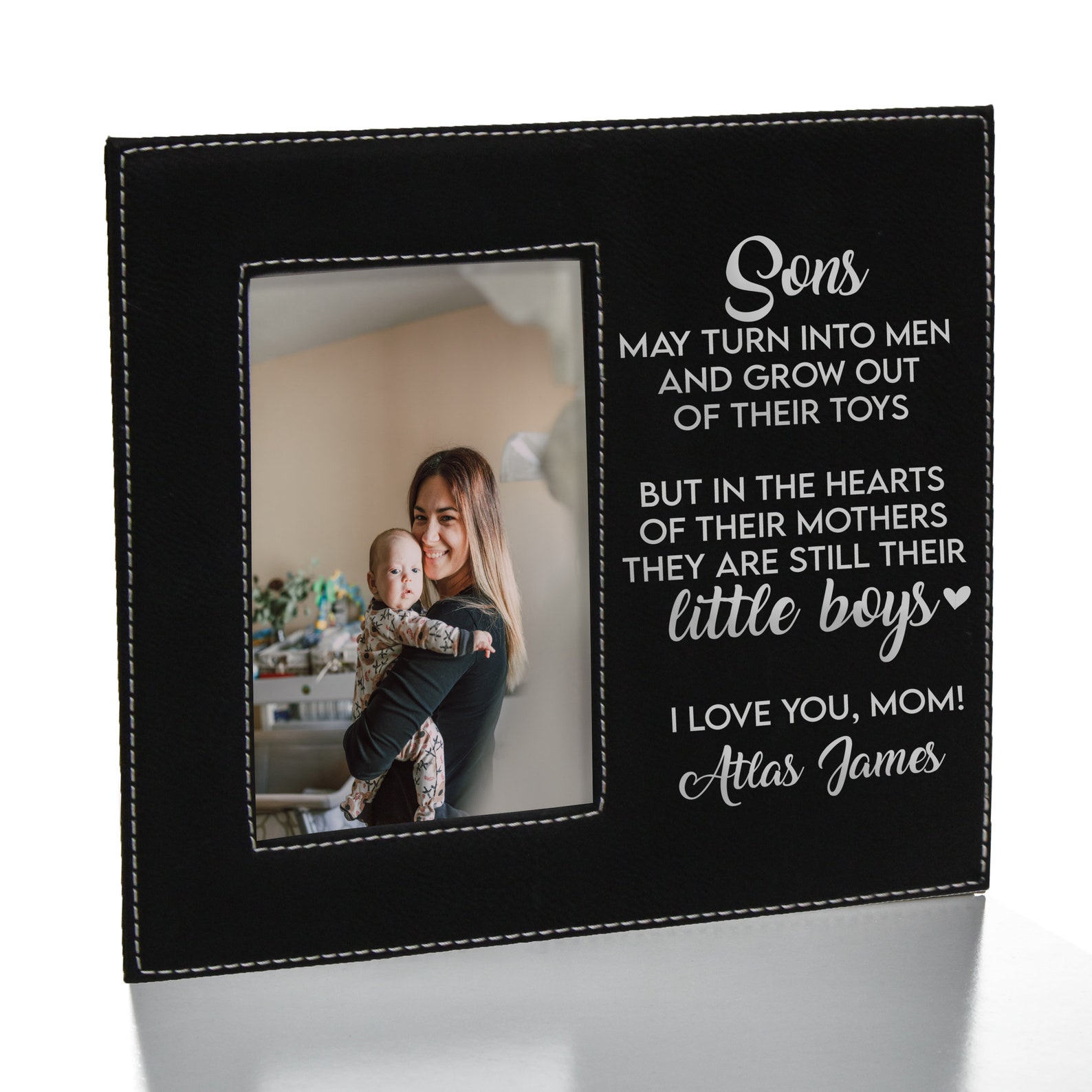 Mother Son Picture Frame Mommy's Little Boy Picture - Etsy