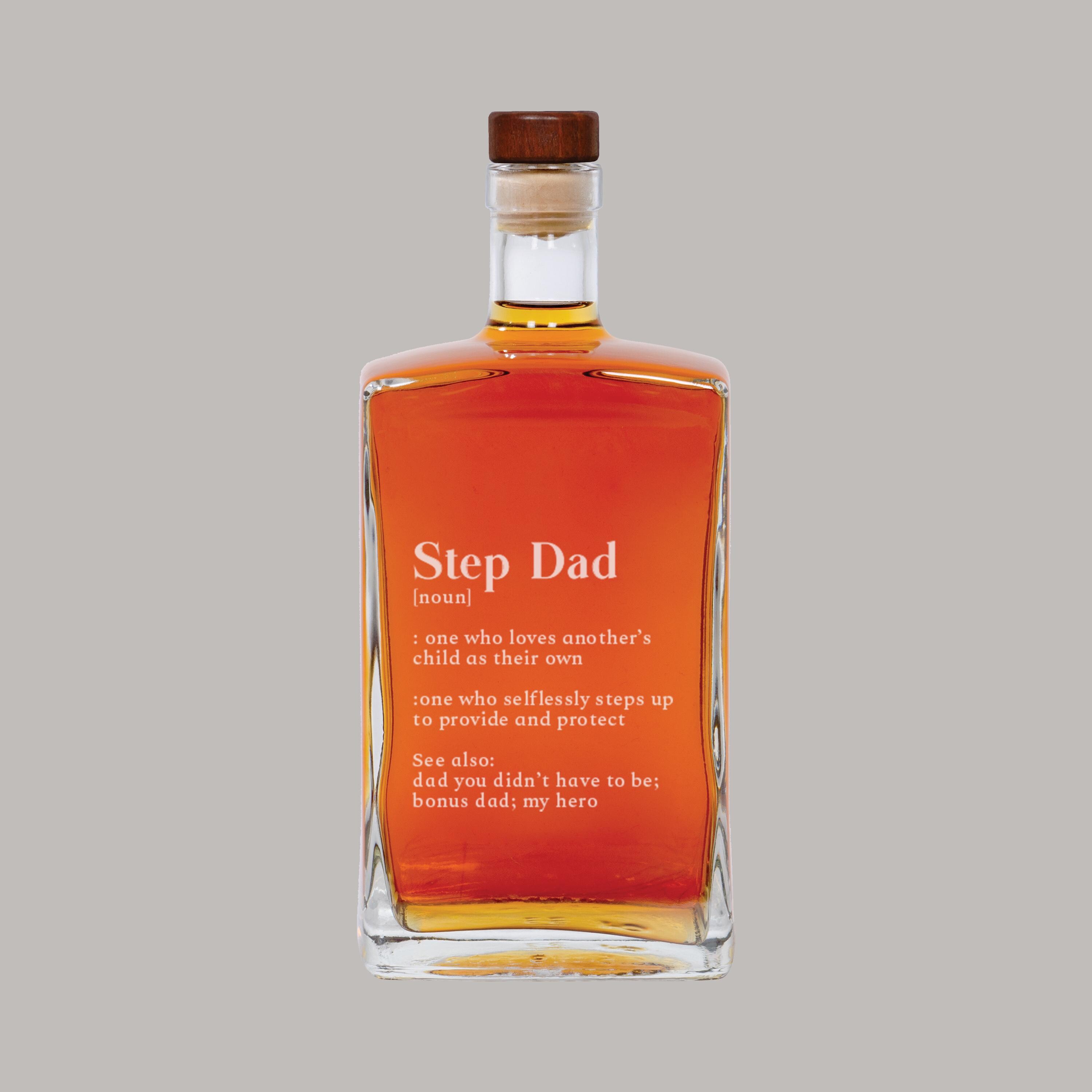 Step Dad Whiskey Decanter | Fathers Day Gift for Stepfather | Step Dad ...