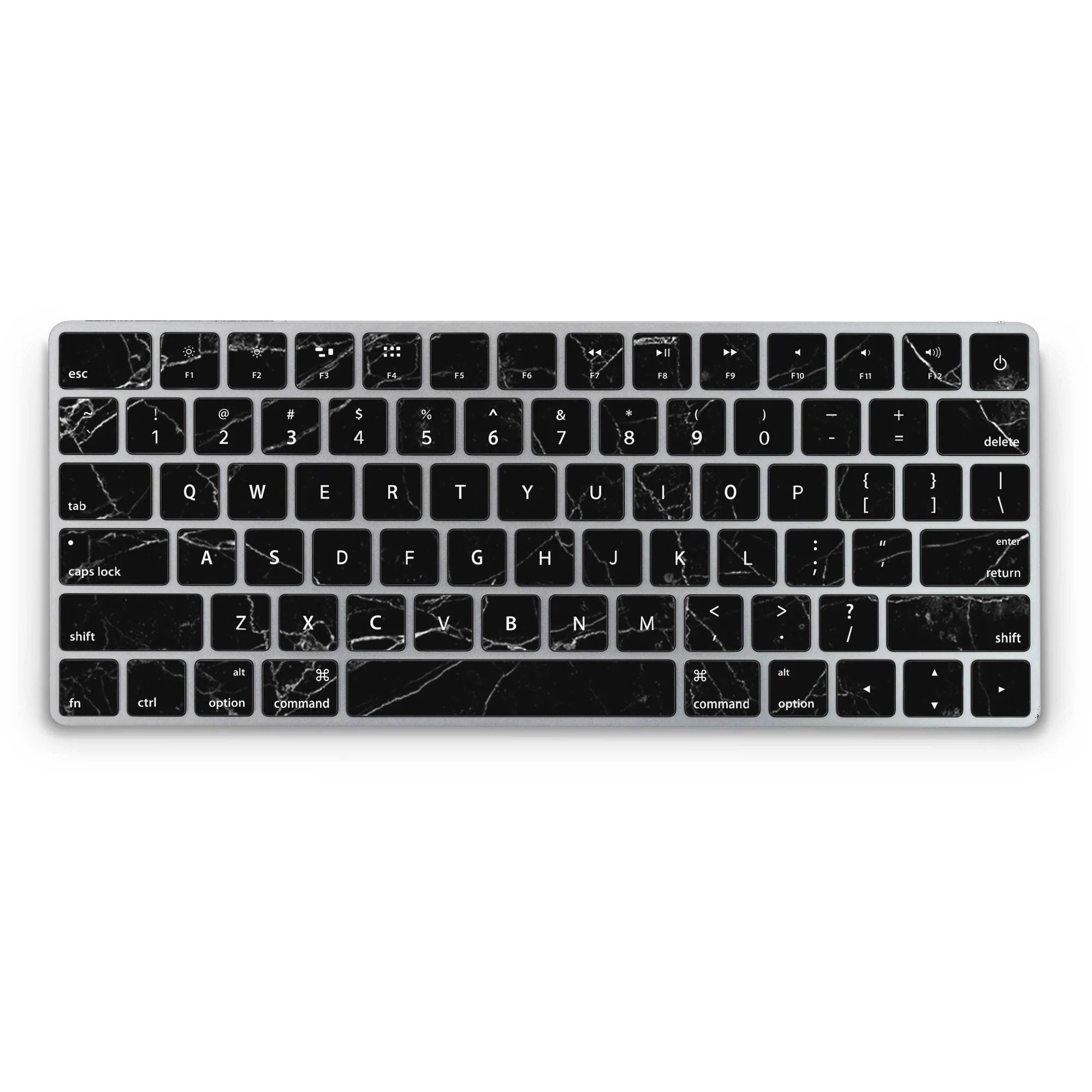 Black Marble Magic Keyboard Skin, Apple Magic Keyboard Skin, Black ...
