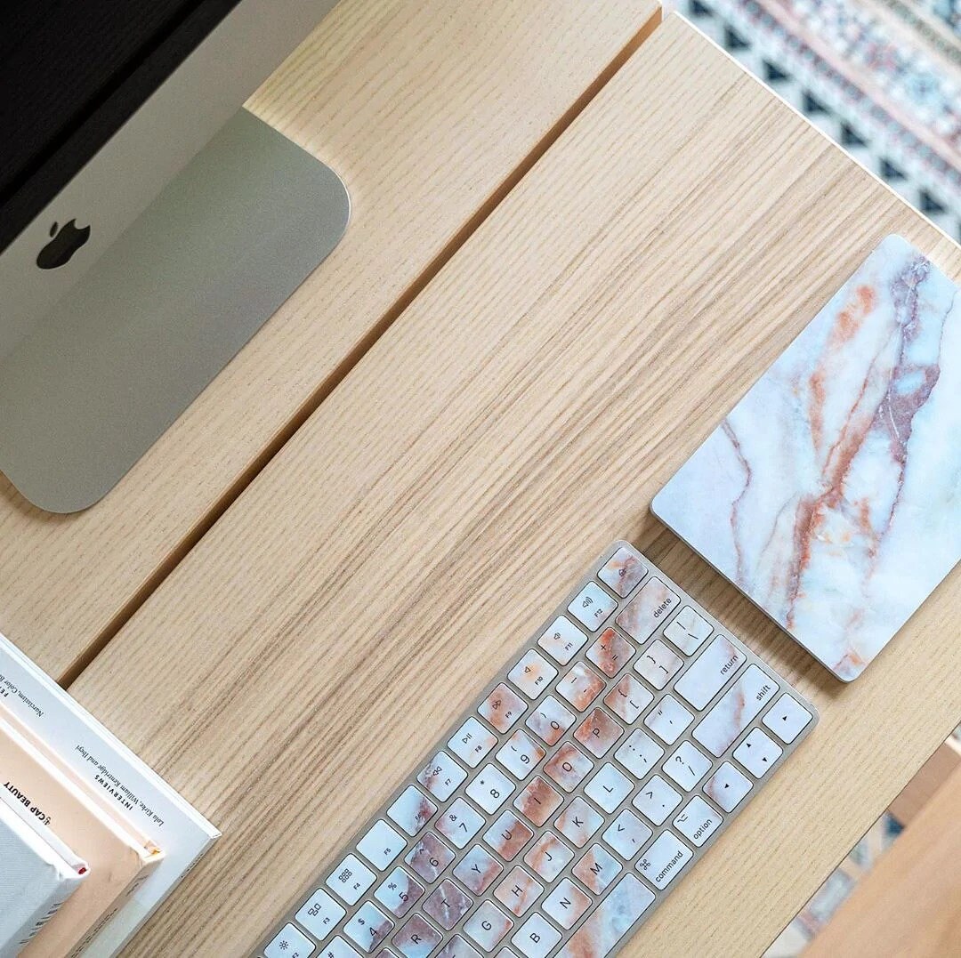 Vanilla Marble Magic Keyboard Skin, Apple Magic Keyboard Skin, Vanilla ...