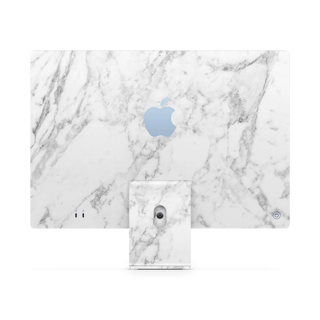White Marble Imac Skin, Apple Imac Skin Cover, Classic Imac Skin Cover ...