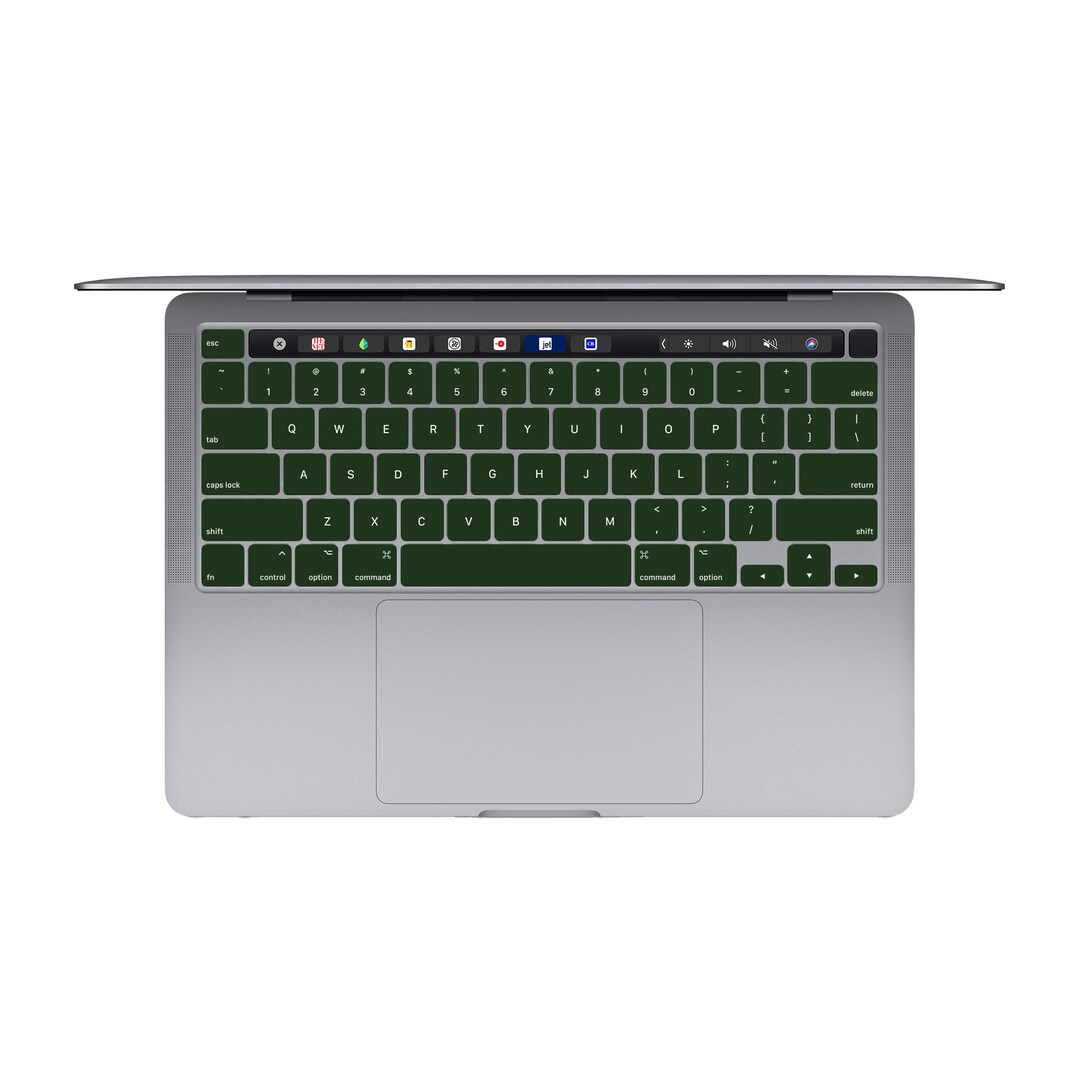 Forest Green MacBook Keyboard Skin, Deep Green Keyboard Decal, Dark ...