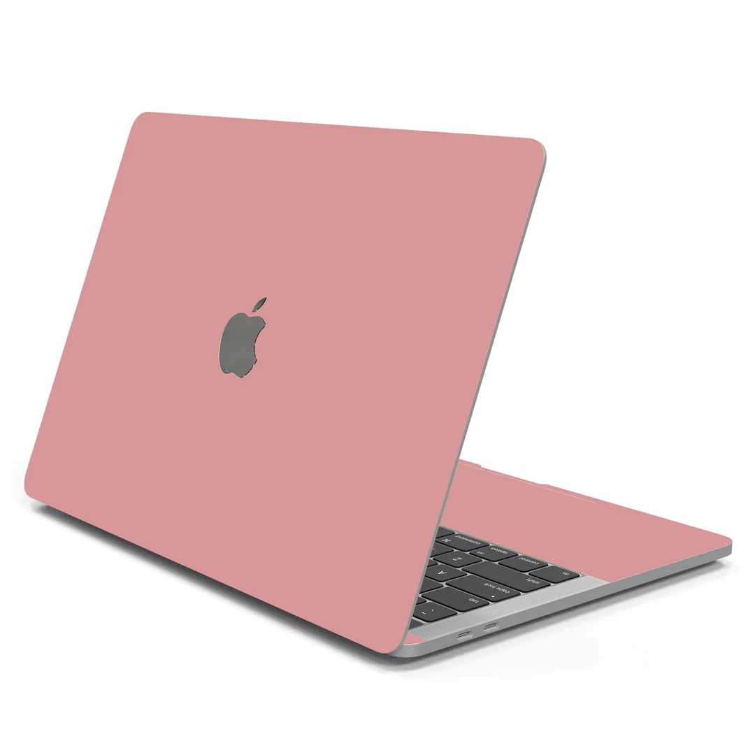 Pink MacBook Skin, Blush MacBook Decal, Rosey Pink MacBook Skin, Simple ...