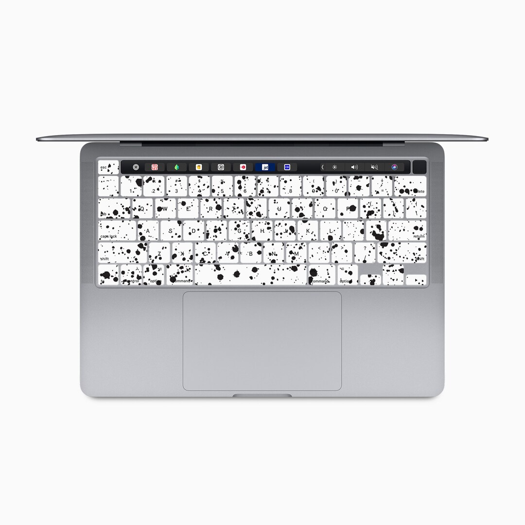 White Speckle MacBook Keyboard Skin, White Speckle MacBook Keyboard ...