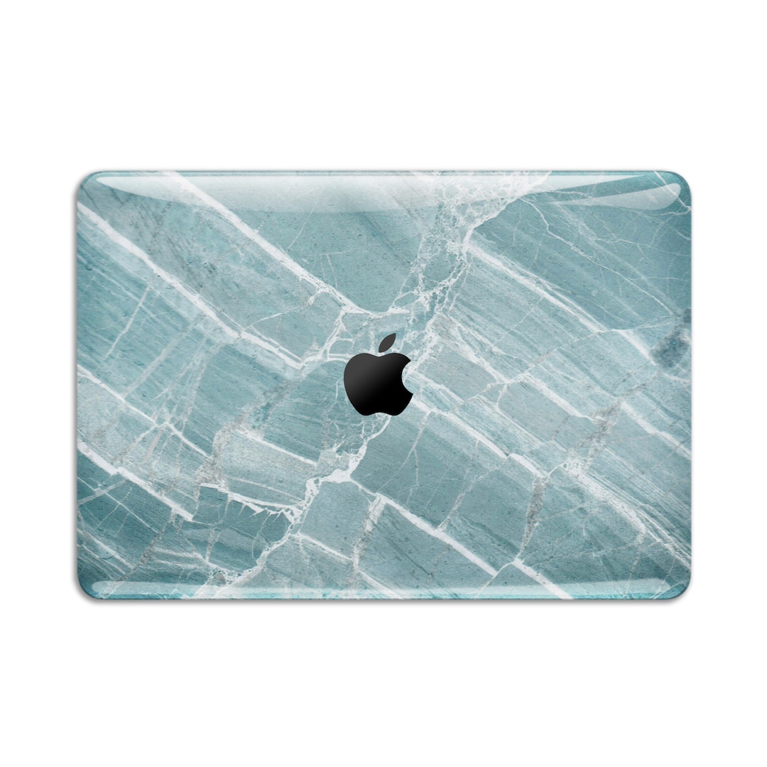 Uniqfind Air 13-inch M2 Case, Mint Marble MacBook Case, Air M2 MacBook ...