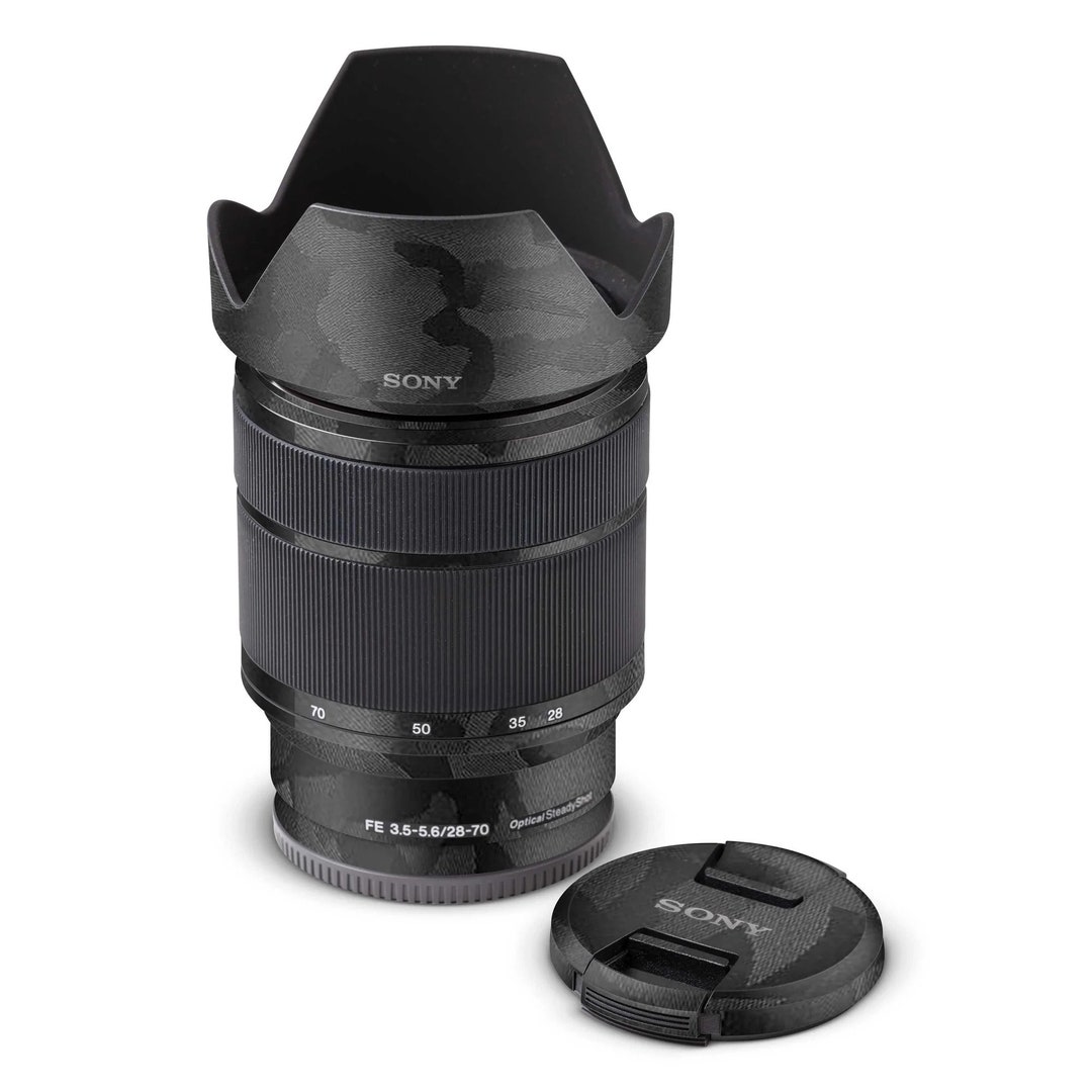 Black Camo Sony Lens Skin, Sony Lens Skin, Bubble Free Sony Lens Skin ...