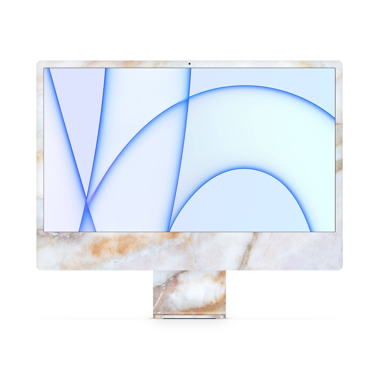 Vanilla Marble Imac Skin, Vanilla Marble Skin Cover, Imac Protective ...