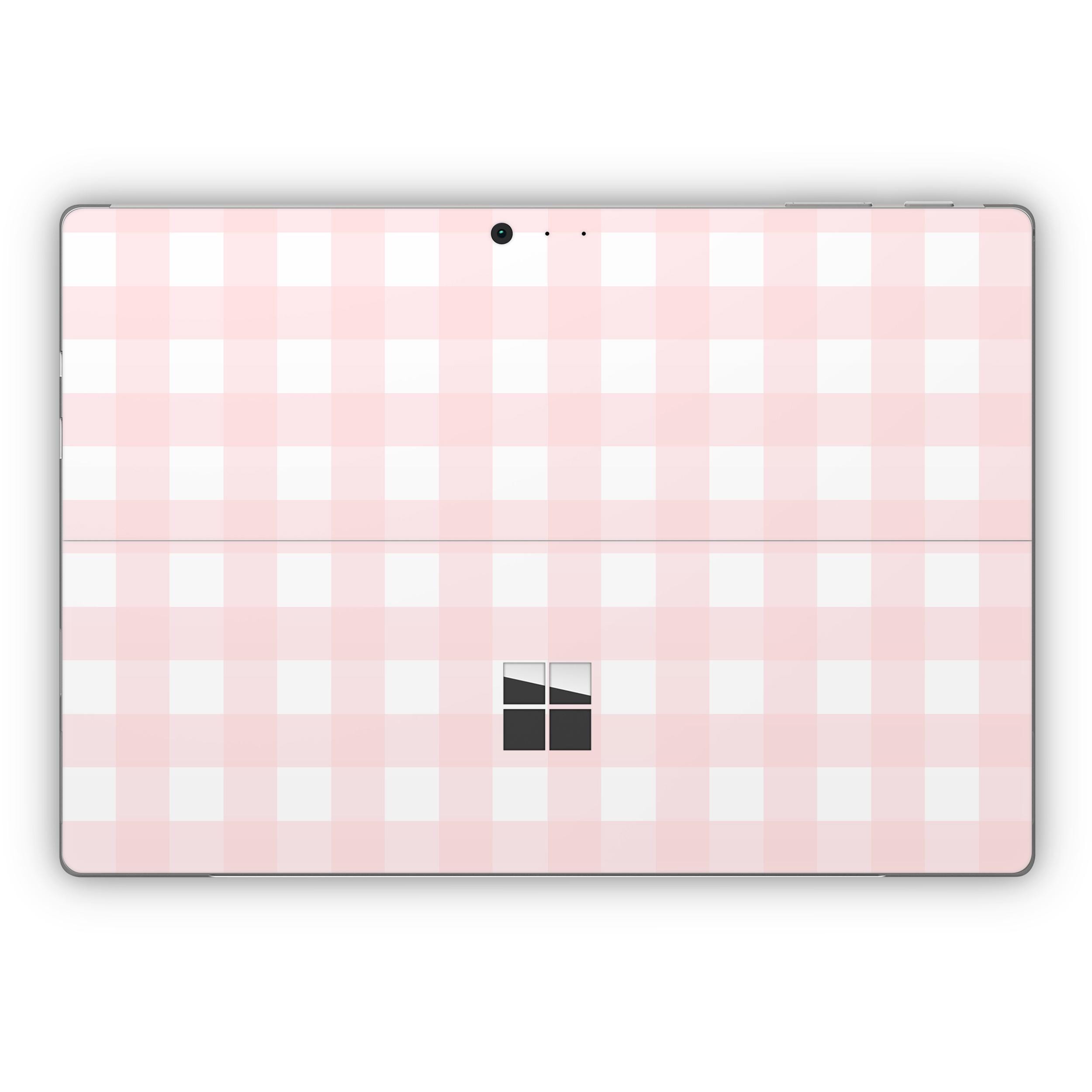 Microsoft Surface Skin in Pink Gingham, Microsoft Surface Cover in Pink ...