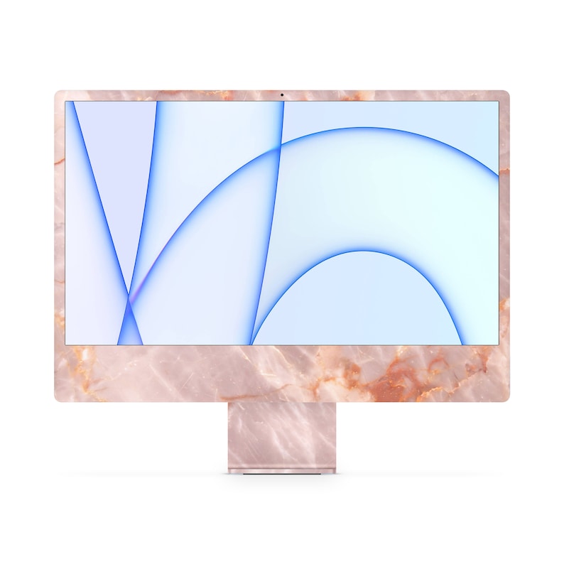 Blush Marble Imac Skin, Smooth Imac Skin Cover, Blush Marble Skin Cover ...