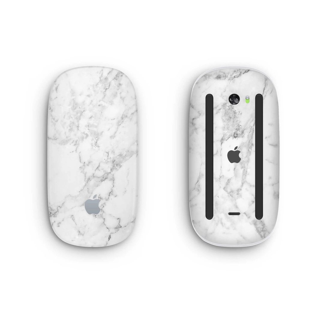 White Marble Magic Mouse 2 Skin, Apple Magic Mouse Skin, Classic Magic ...