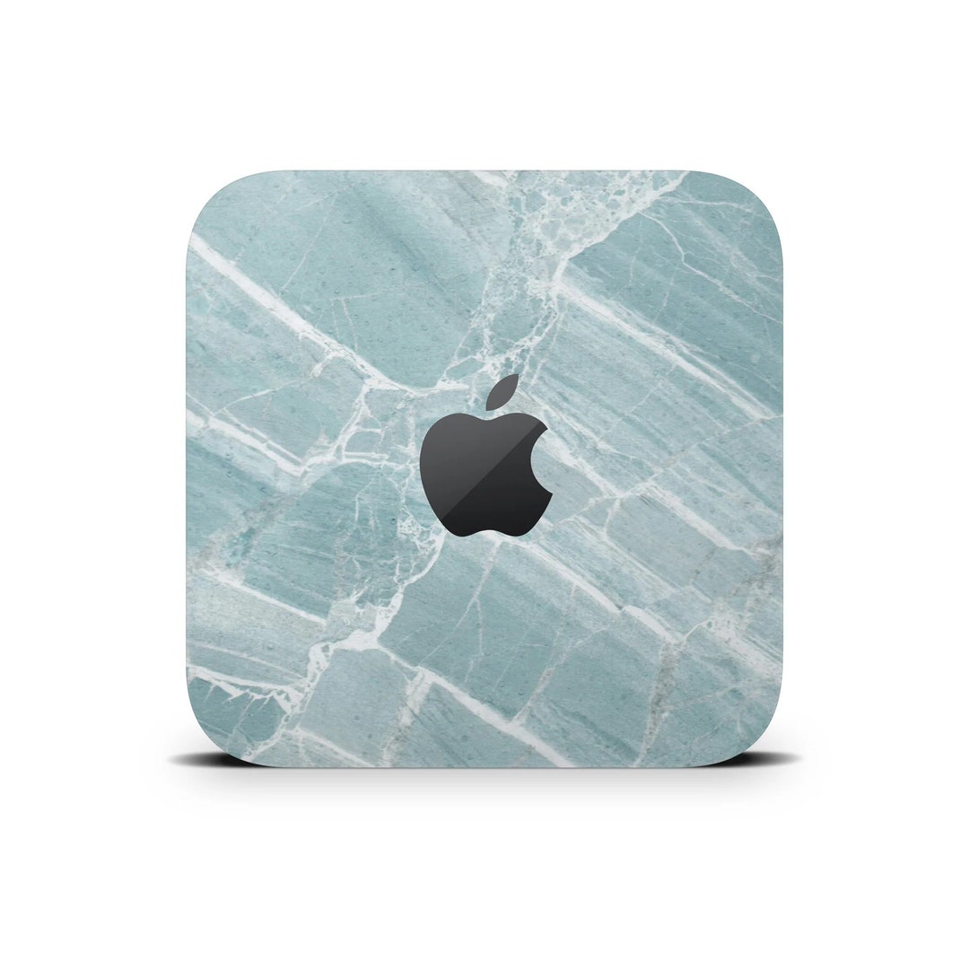 Mint Marble Mac Mini Skin, Apple Mac Mini Skin, Cool Mint Mac Mini Skin, Bubble Free Mac Mini ...