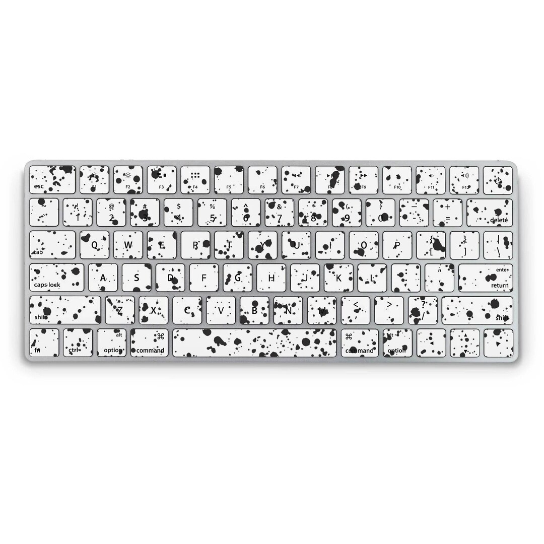 White Speckle Magic Keyboard Skin, Apple Magic Keyboard Skin, White ...