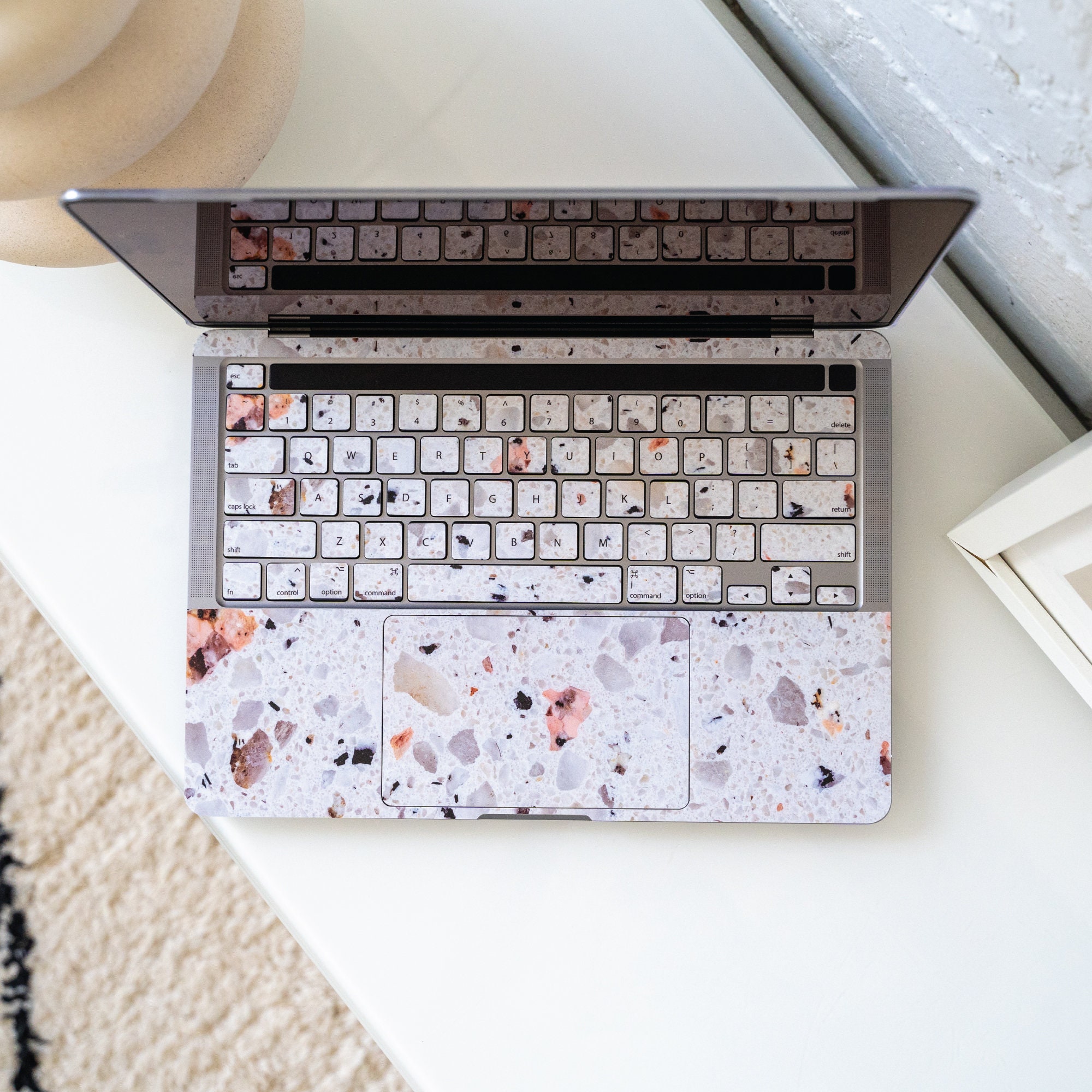 Terrazzo MacBook Keyboard Skin, Terrazzo MacBook Keyboard Decal ...