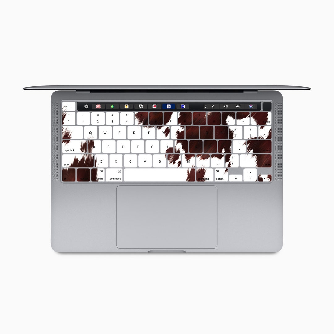 Cow Print MacBook Keyboard Skin, Cow Print MacBook Keyboard Decal, Cow ...