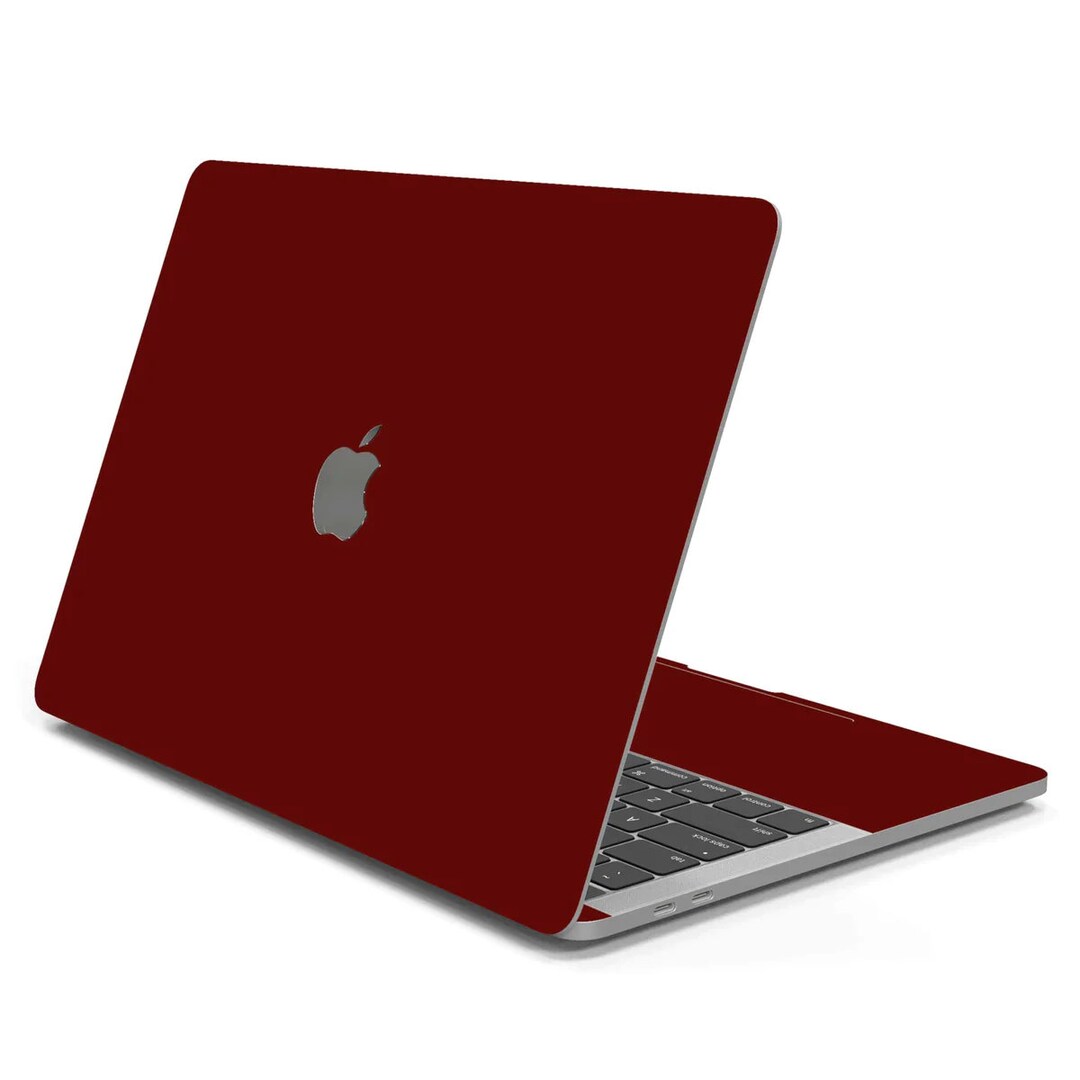 Deep Red MacBook Skin, Dark Red MacBook Decal, Merlot MacBook Skin ...