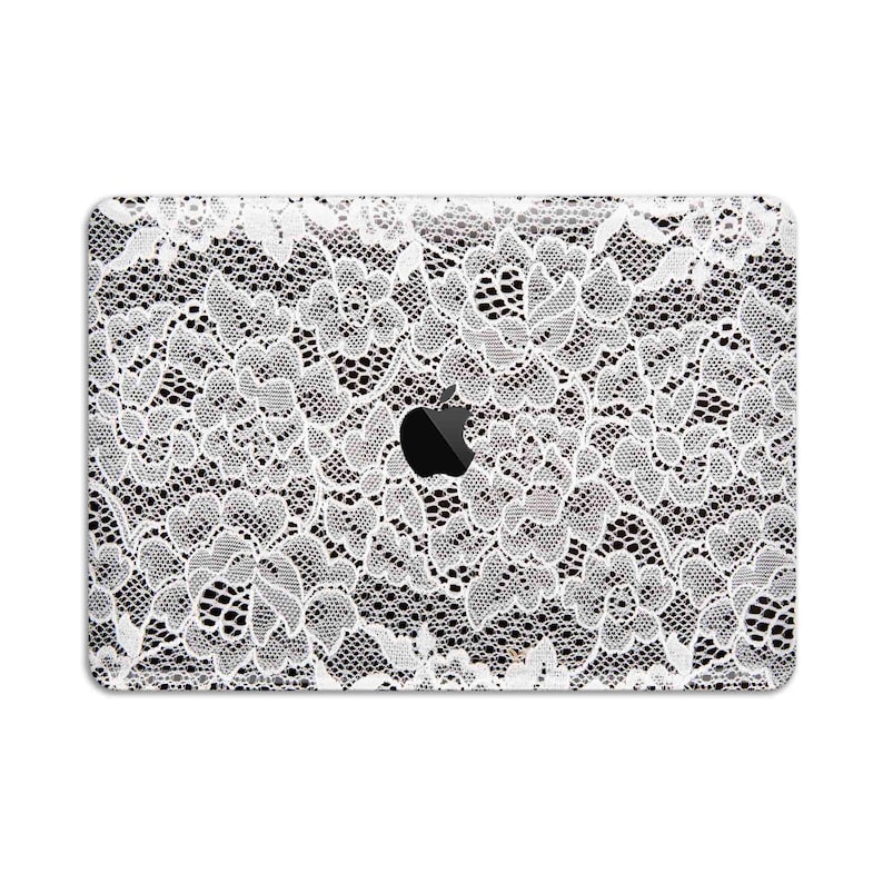French Lace MacBook Case: Dual Layer Skin and Clear Hardshell - Etsy
