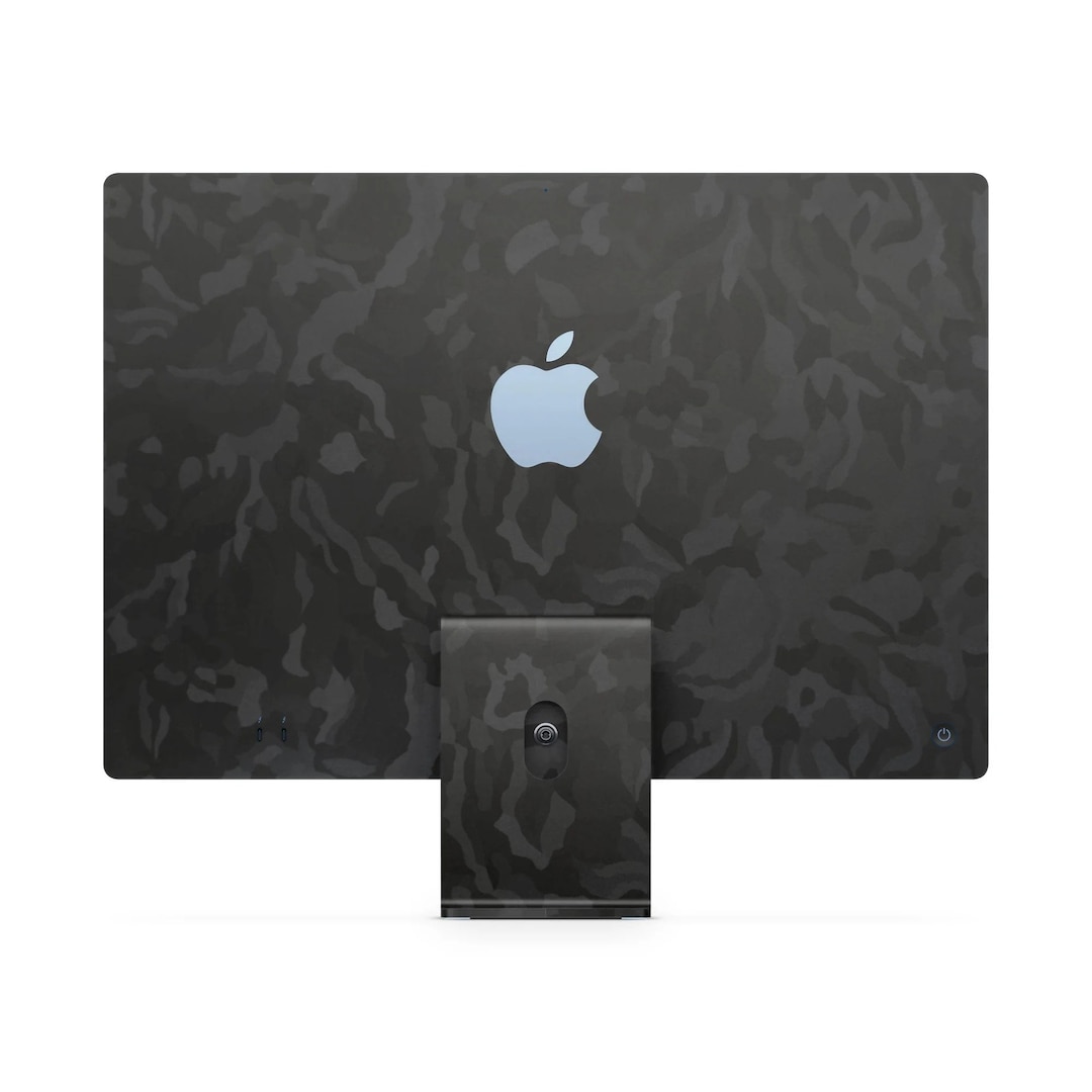 Black Camo Imac Skin, Apple Imac Skin Cover, Black Camo Skin Cover ...
