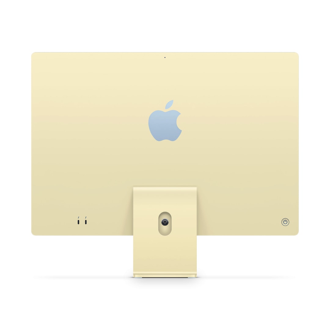 Soft Yellow Imac Skin, Pastel Apple Imac Skin Cover, Classic Imac Skin ...