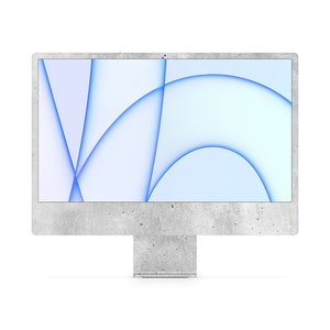 Concrete Imac Skin, Apple Imac Skin Cover, Minimal Imac Skin Cover ...