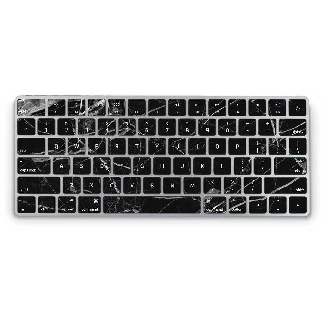 Black Hyper Marble Magic Keyboard Skin, Apple Magic Keyboard Skin ...
