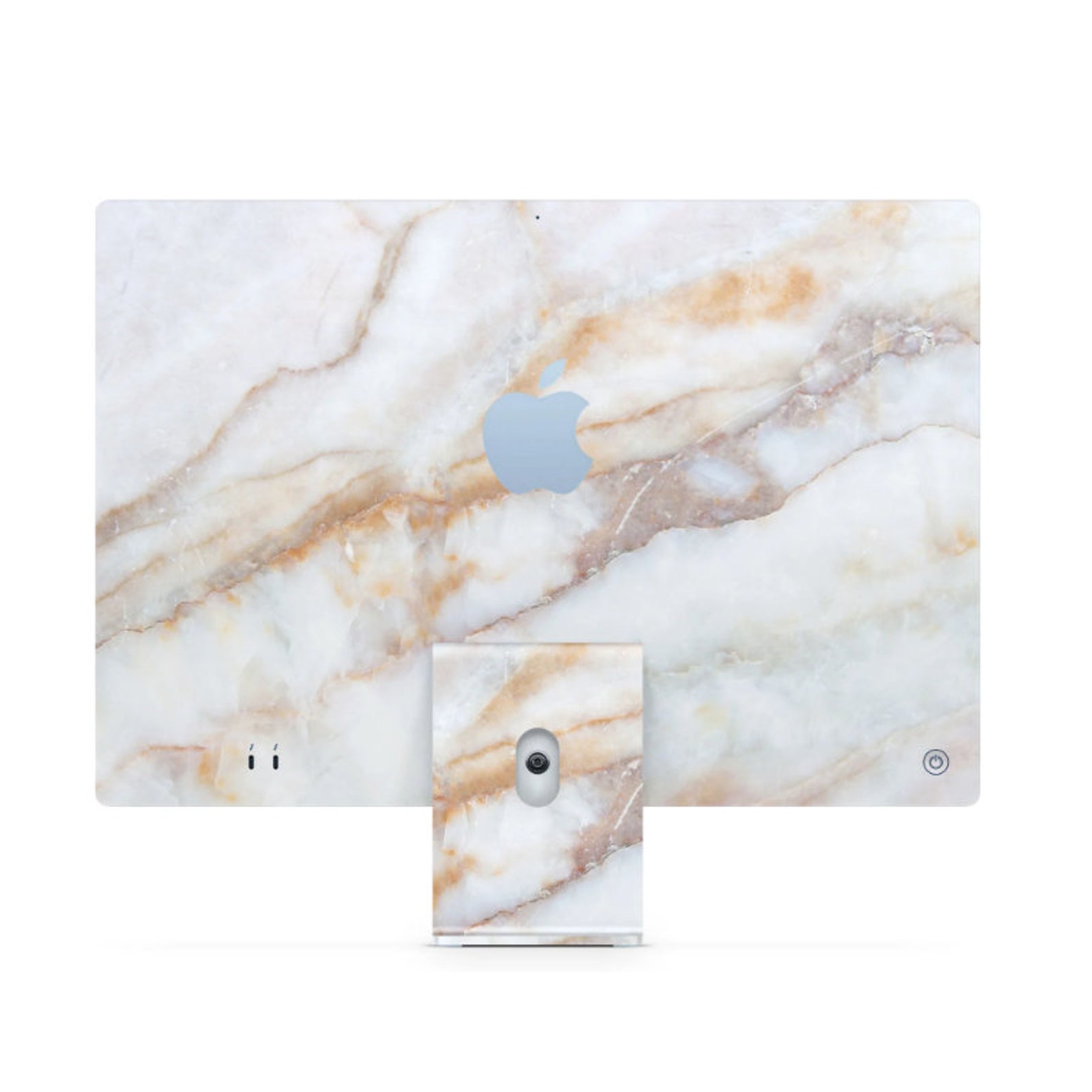 Vanilla Marble Imac Skin, Vanilla Marble Skin Cover, Imac Protective ...