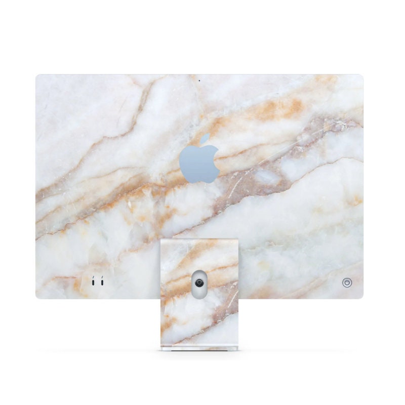 Vanilla Marble Imac Skin, Vanilla Marble Skin Cover, Imac Protective ...