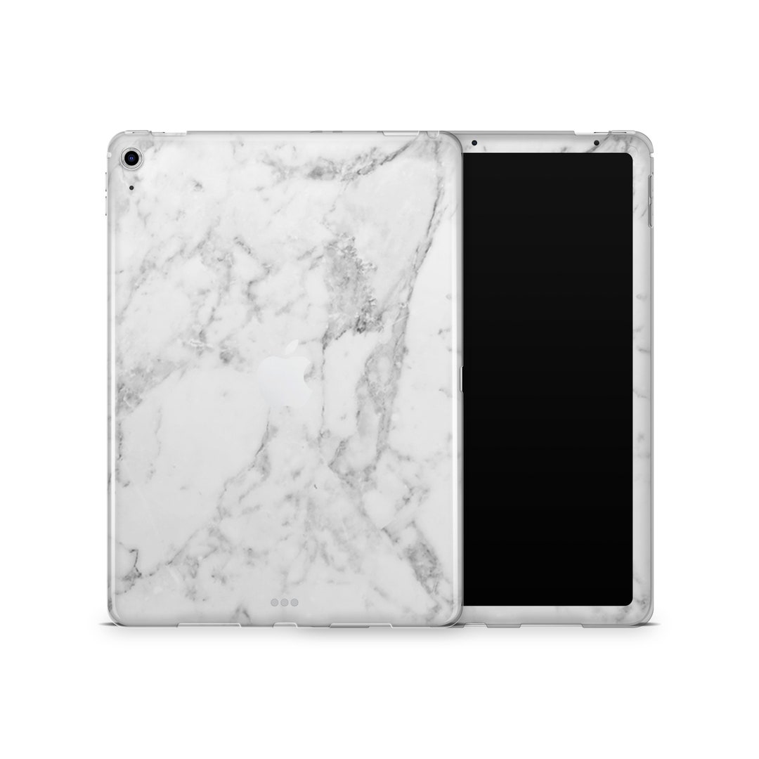 White Marble iPad Case - Two-part Skin and Clear Hardshell Cover - Etsy