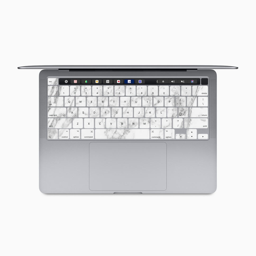 White Marble MacBook Keyboard Skin, White Marble MacBook Keyboard Decal ...