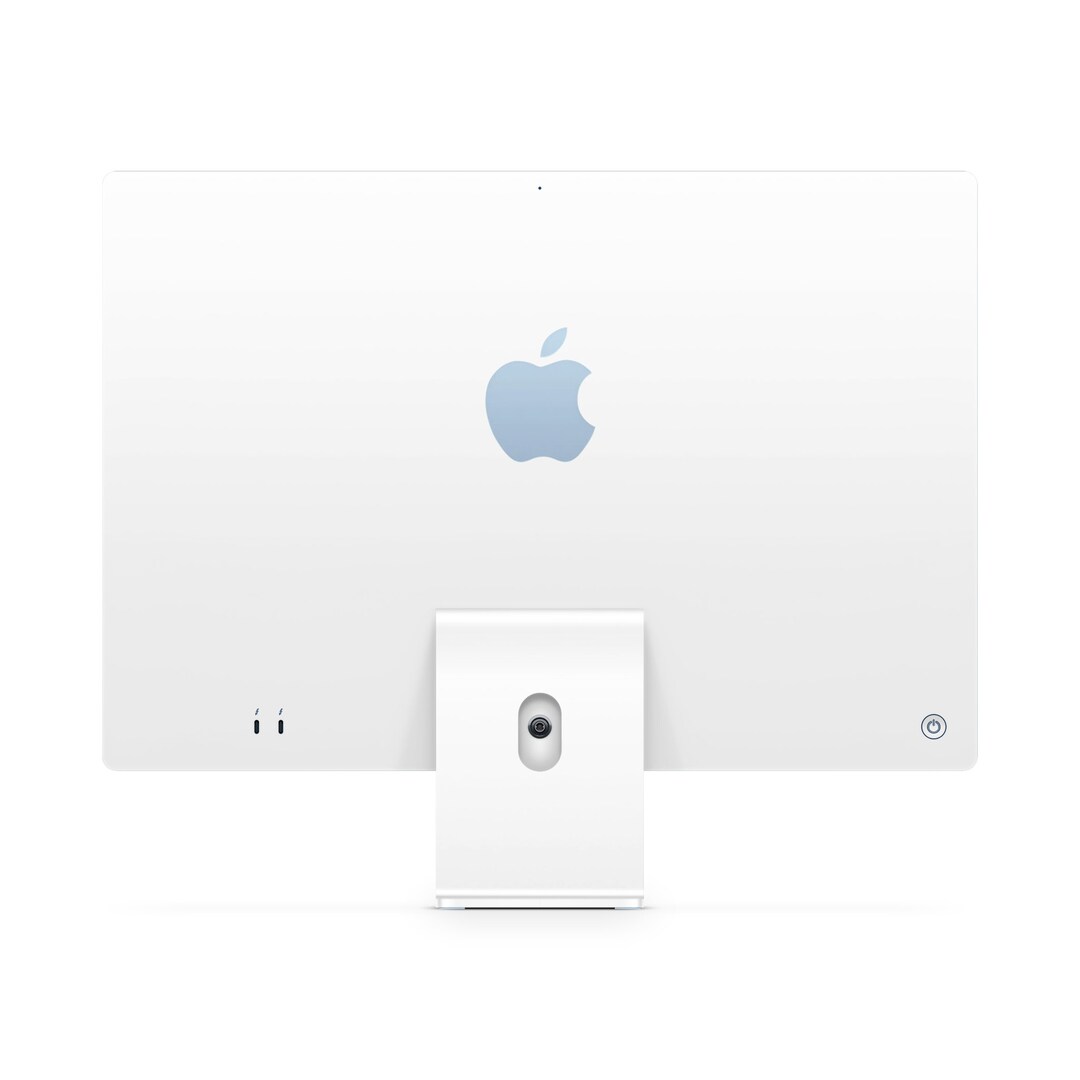 White Imac Skin, Solid White Apple Imac Skin Cover, Classic Imac Skin ...