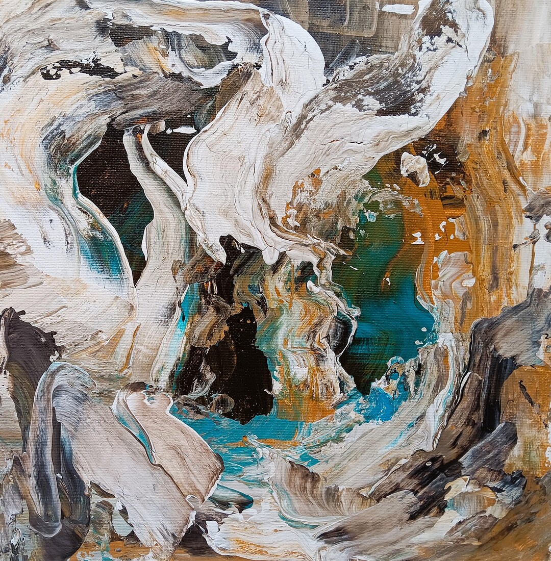CHARLES ANTHONY REYNA Small Abstract Paintings Art Canvas Original ...