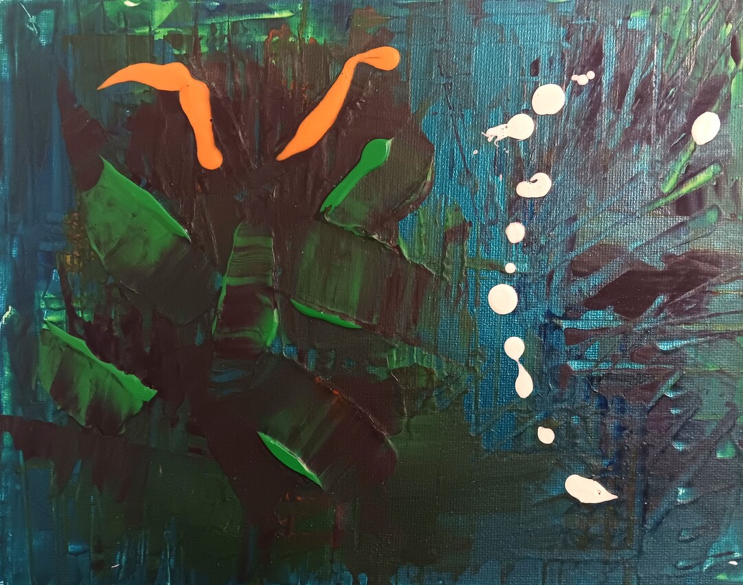 CHARLES ANTHONY REYNA Small Abstract Paintings Art Canvas Original ...