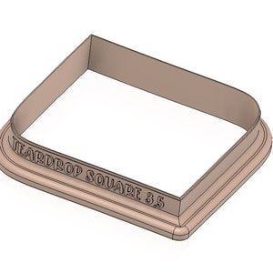 Teardrop Square Plaque Cookie Cutter - Etsy