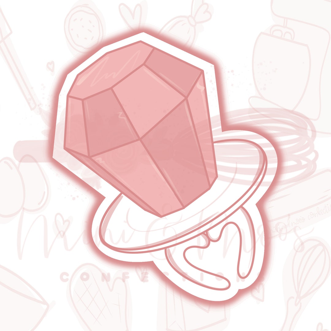 STL File-valentine Ring Pop Cookie Cutter-large 4" - Etsy