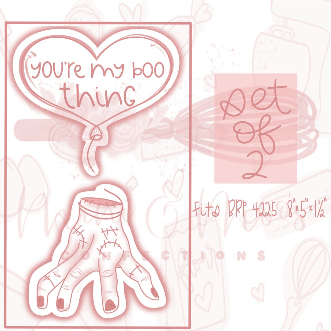 STL File-severed Hand Valentine Cookie Cutter Set of Two - Etsy