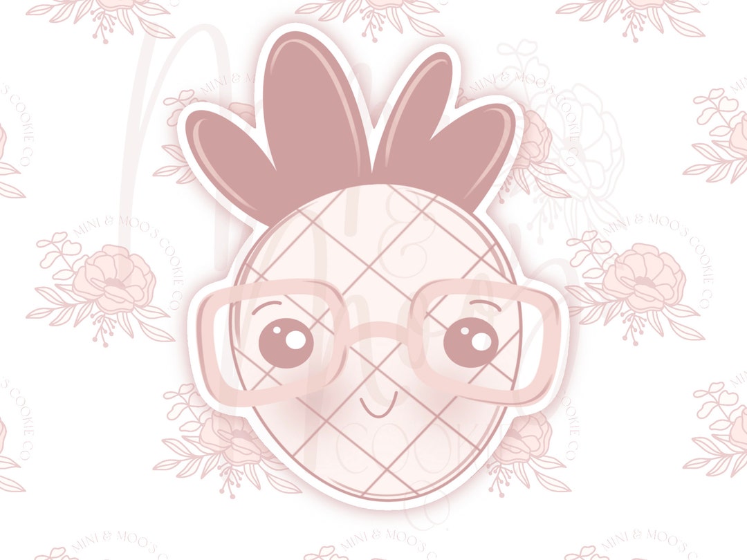 STL File-nerdy Pineapple Cookie Cutter-large 4 Inches - Etsy