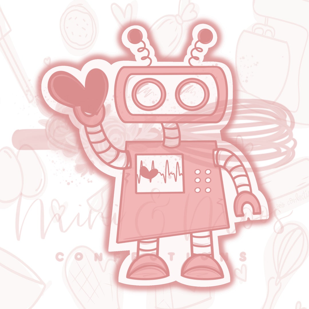 Valentine Lovebot Cookie Cutter - Etsy