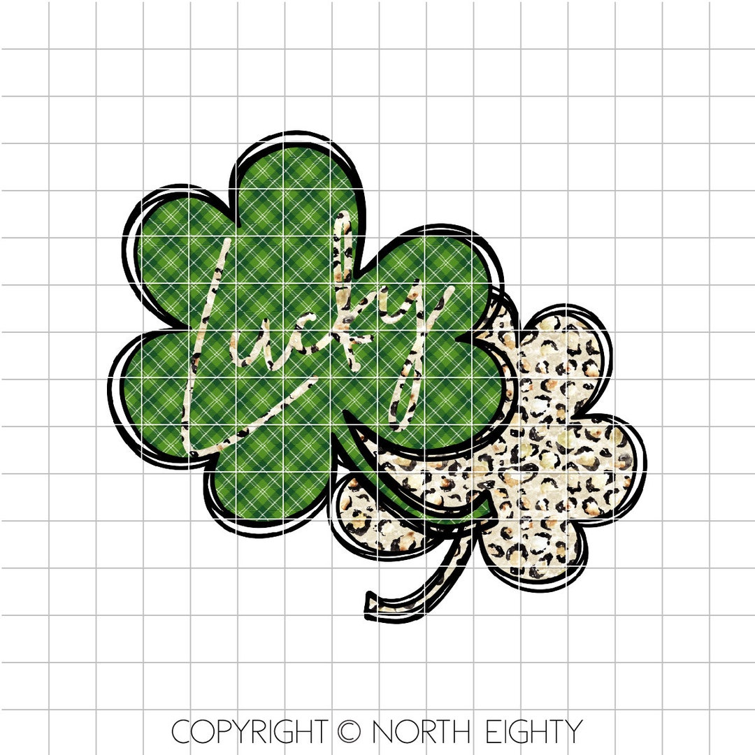 St Patrick's Day Sublimation Design Clover Digital Download Clip Art ...