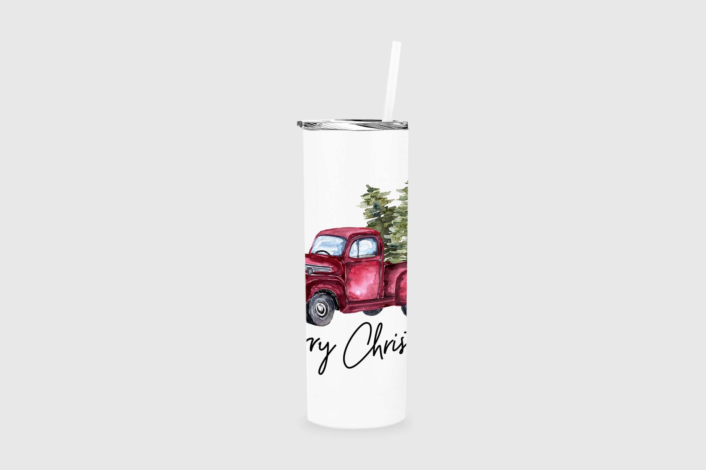 Red Truck Sublimation Merry Christmas Instant Download - Etsy