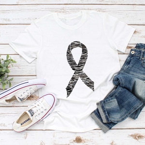 Zebra Awareness Ribbon Zebra Ribbon Png Awareness Ribbon - Etsy