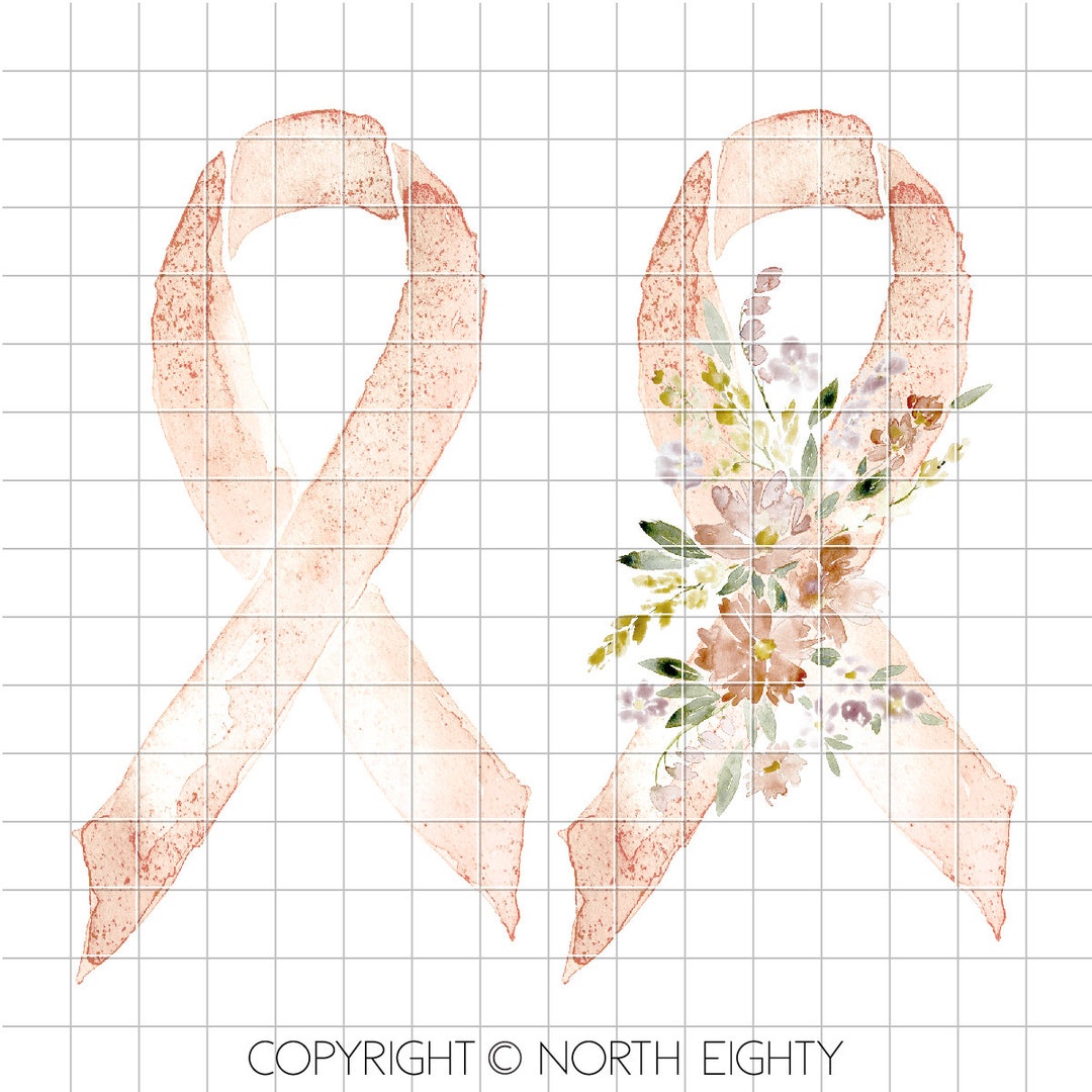 Peach Ribbon Png, Peach Awareness Png, Ribbon Png, Peach Ribbon ...