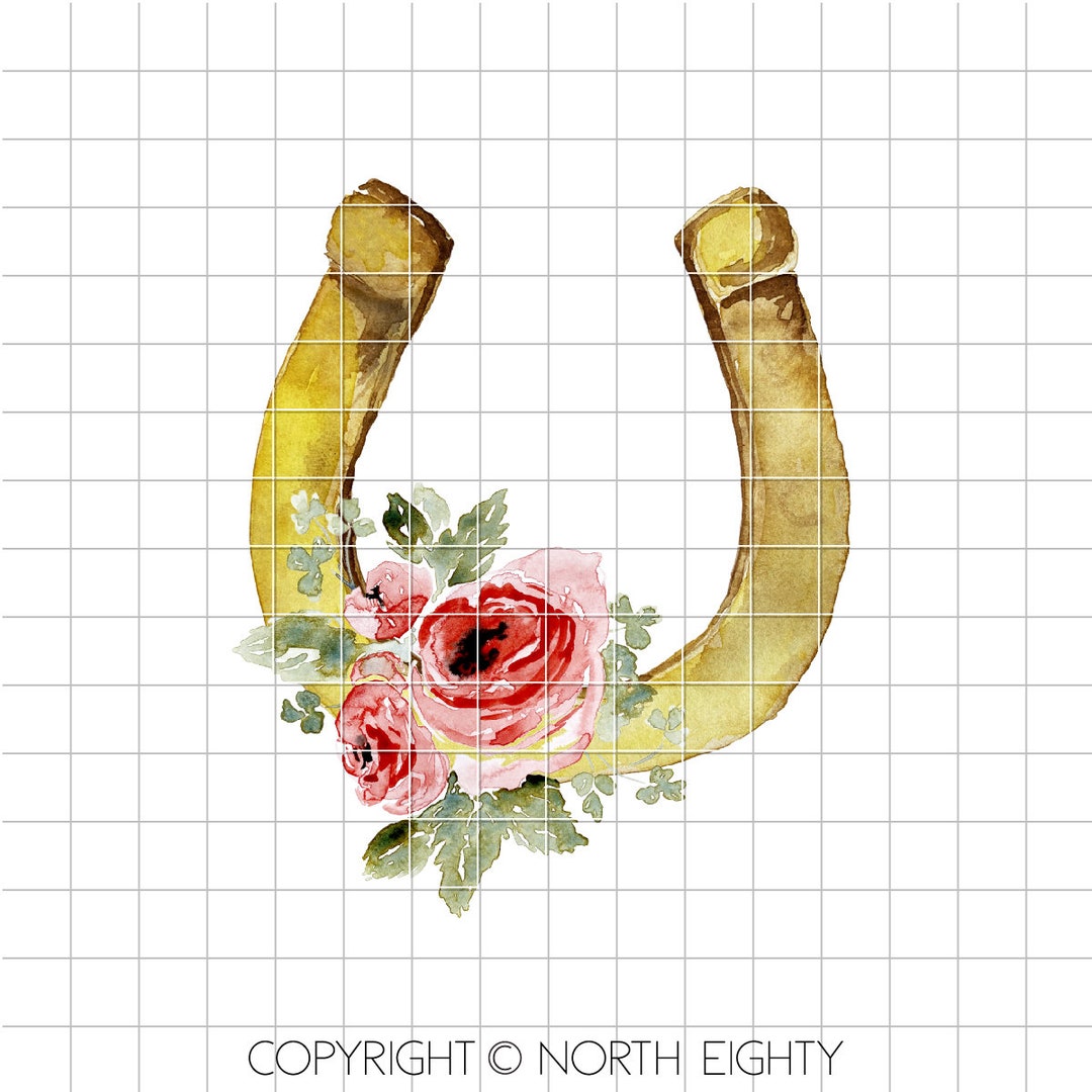 Derby Png Horseshoe Sublimation Design Roses Digital Download Png ...