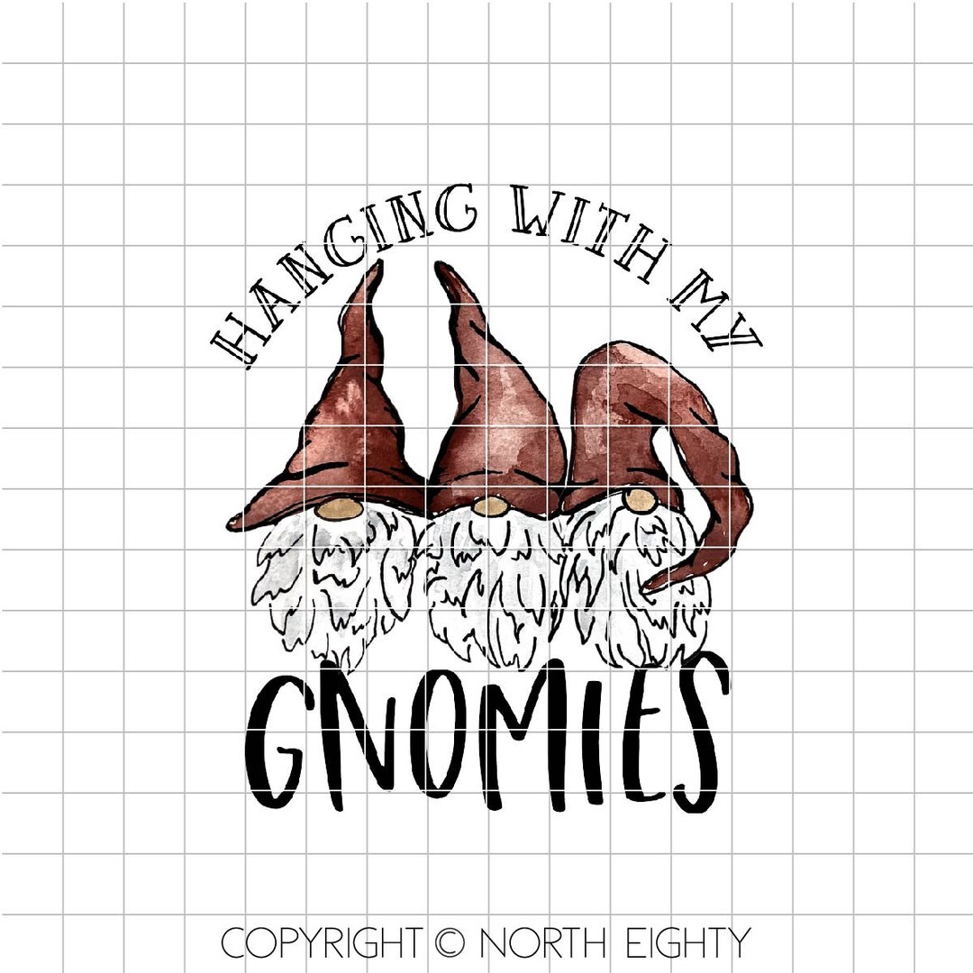 Gnome Sublimation Download Design - Christmas Digital Graphic - Hanging ...