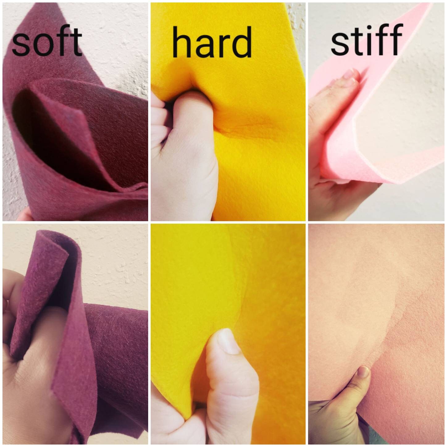 Hard Korean FELT 1.2mm Thick Sheets - Etsy