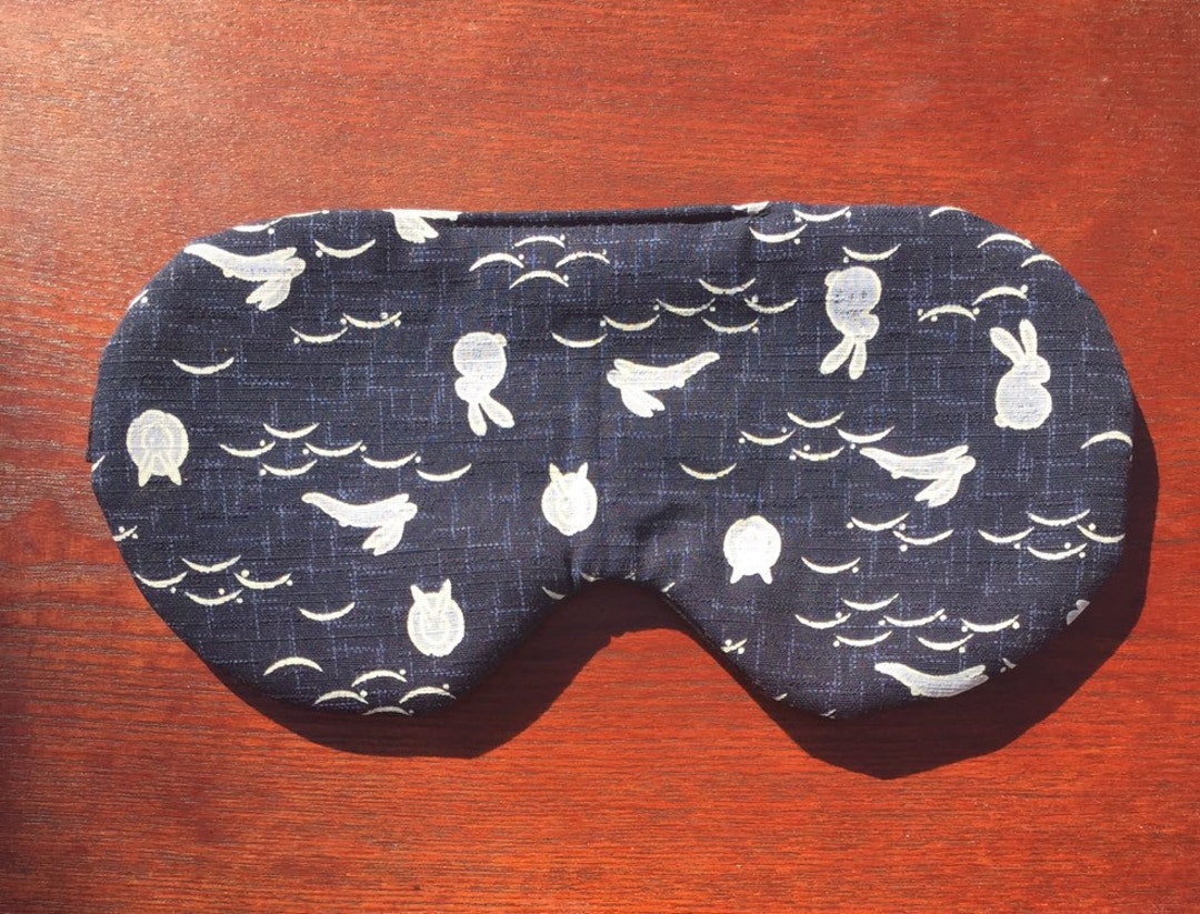 Oversized Sleep Mask/Cotton Eye Mask /Japanese Rabbit Mask/ Bunny Sleep ...