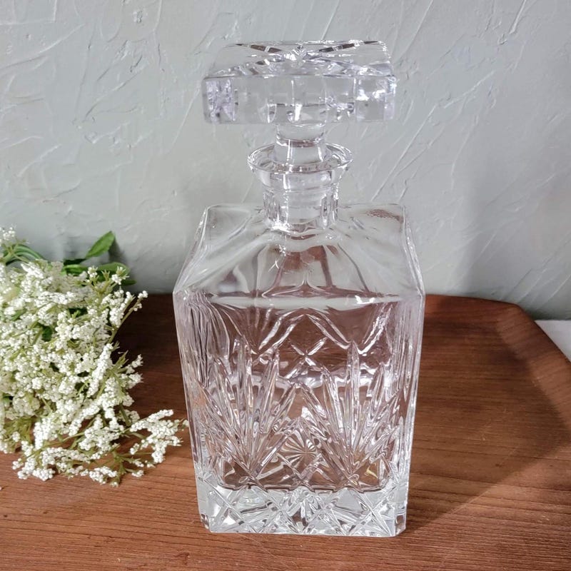 Square Decanter - Etsy