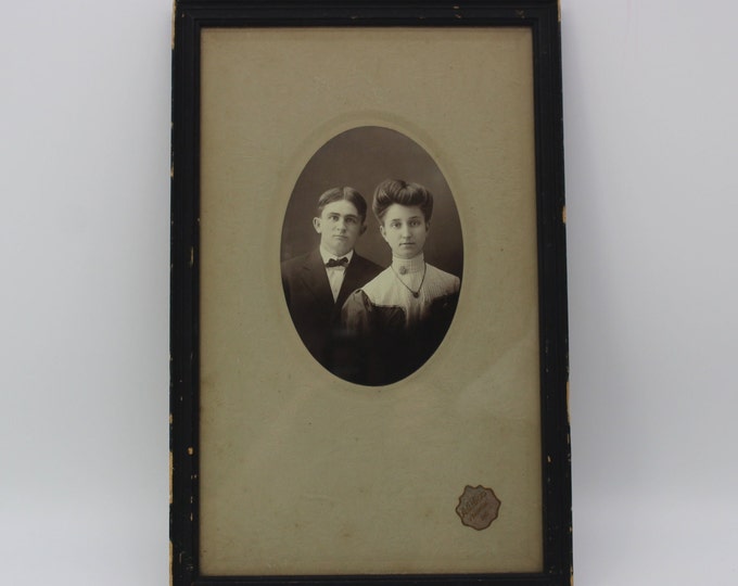 Antique Framed Victorian Couple Photograph, Primitive Decor - Etsy