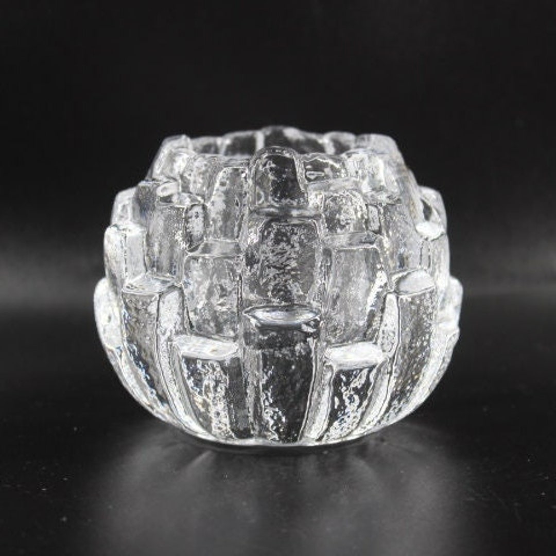 Vintage Kosta Boda Crystal Igloo Candleholder/ Ice Candleholder ...